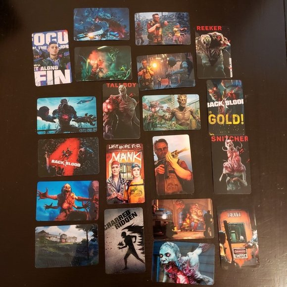 Art | Back 4 Blood Video Game Picture Cards | Poshmark